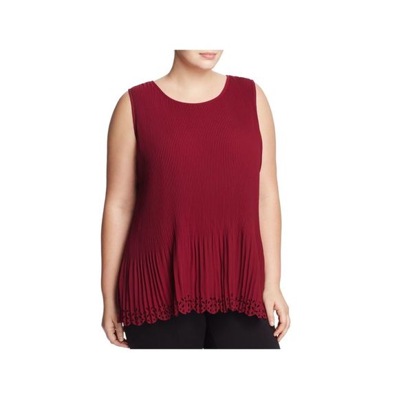 CUPIO CURVY | Tops | Cupio Curvy Womens Maroon Keyholeback Sleeveless ...